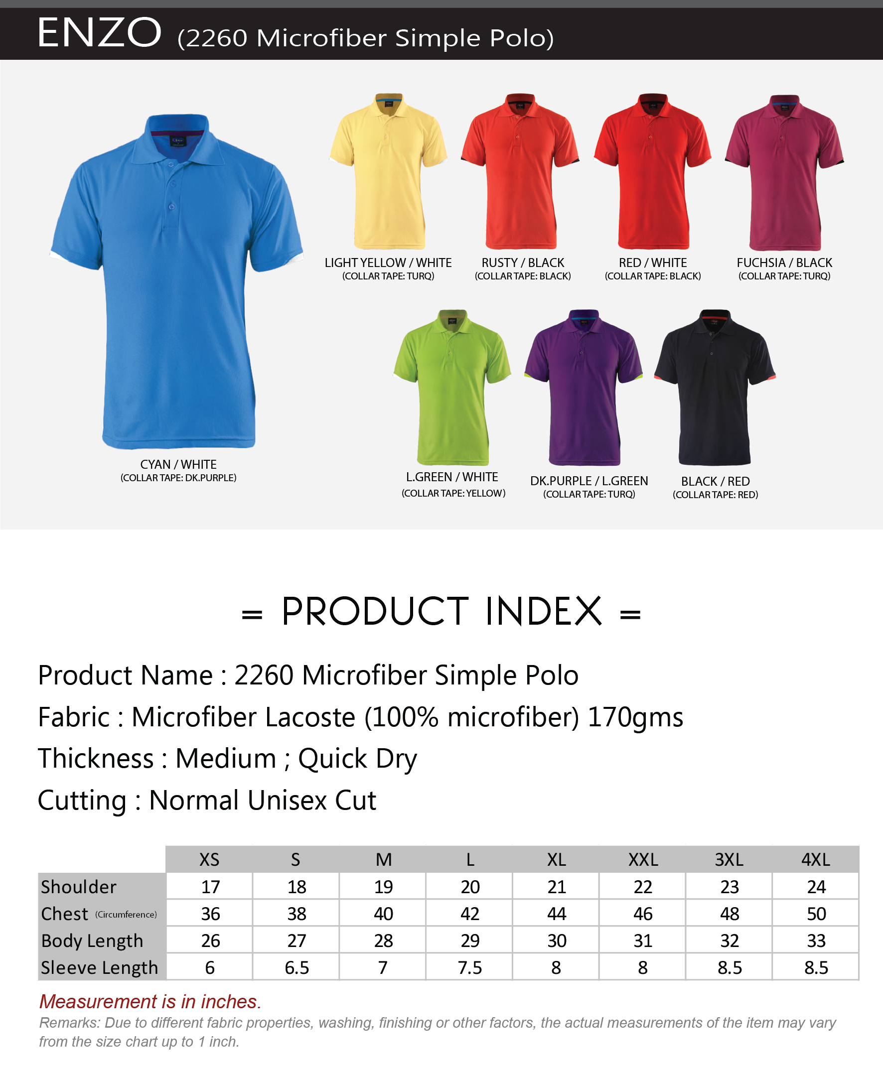 ENZO - 2260 Simple Polo